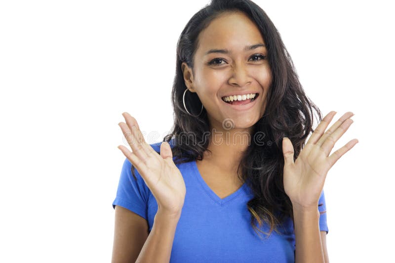 Casual College Student with Cheerful Expression Stock Photo - Image of ...