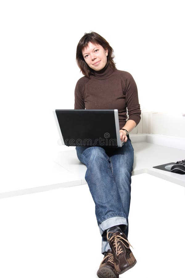 Casual computer user stock image. Image of type, user - 8044019