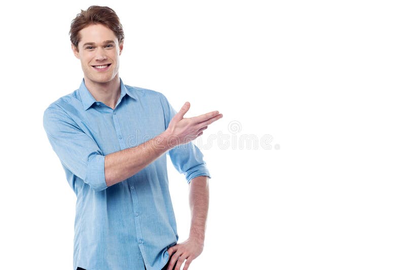 Young Smiling Guy Pointing You Out Stock Image - Image of cheerful ...