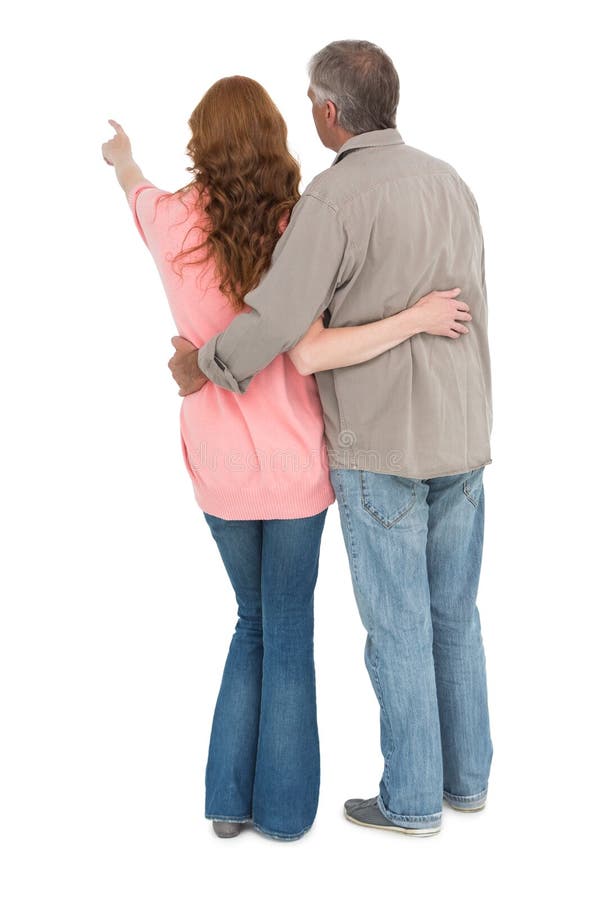 Couple Standing with Arms Around Each Other Stock Photo - Image of ...