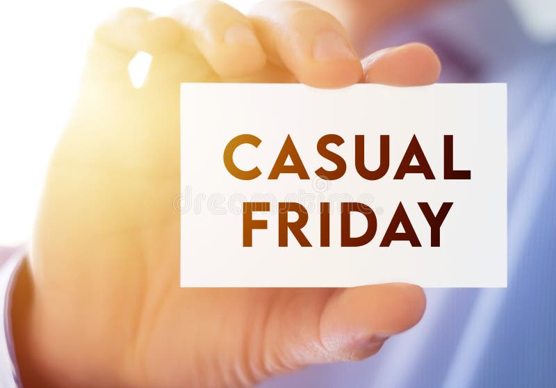 Casual Friday - Relax Dress Code on Friday Stock Image - Image of ...