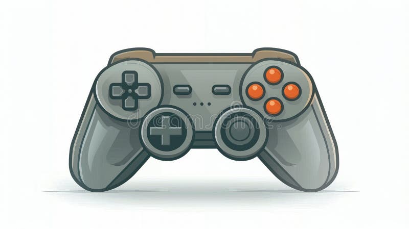 Casual Gray Game Controller Illustration, Ai Generated Stock Photo ...