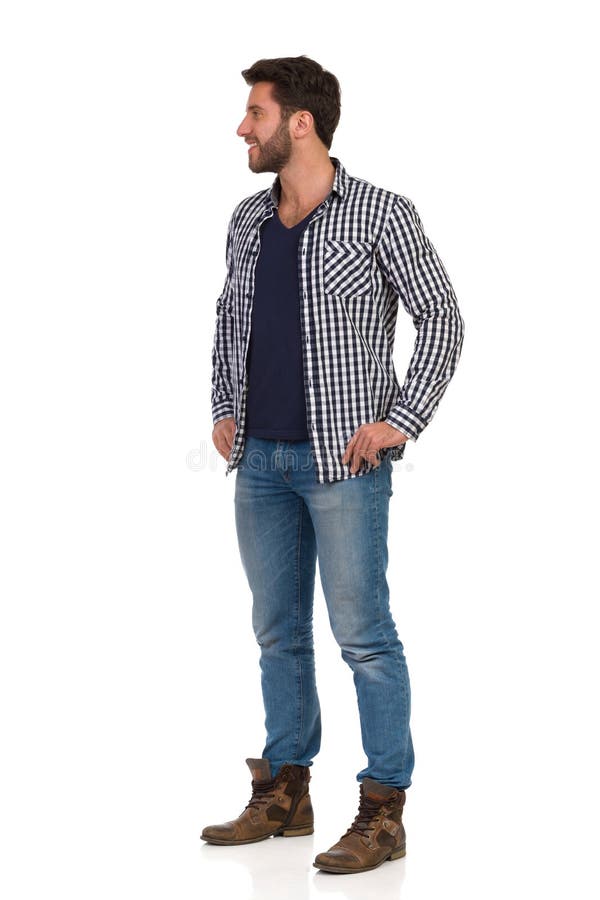 Handsome Man Standing Relaxed. Front View Stock Image - Image of front ... Handsome Man Standing Relaxed. Front View Stock Image - Image of front ...