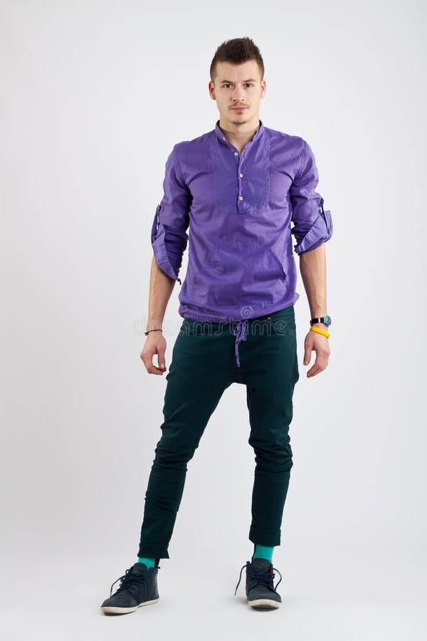 Casual man standing stock image. Image of friendly, charming - 21579121