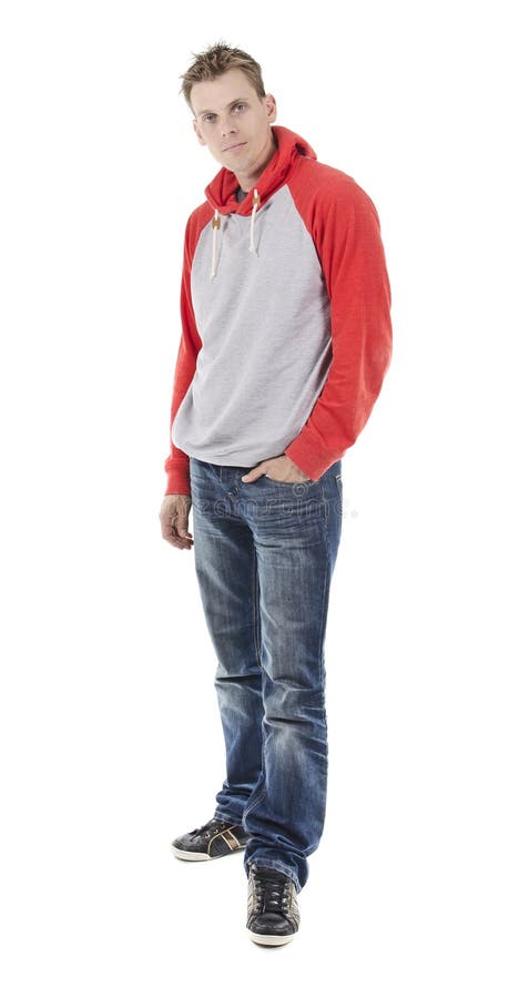 Casual Man Standing or Posing Stock Photo - Image of cheerful, male ...