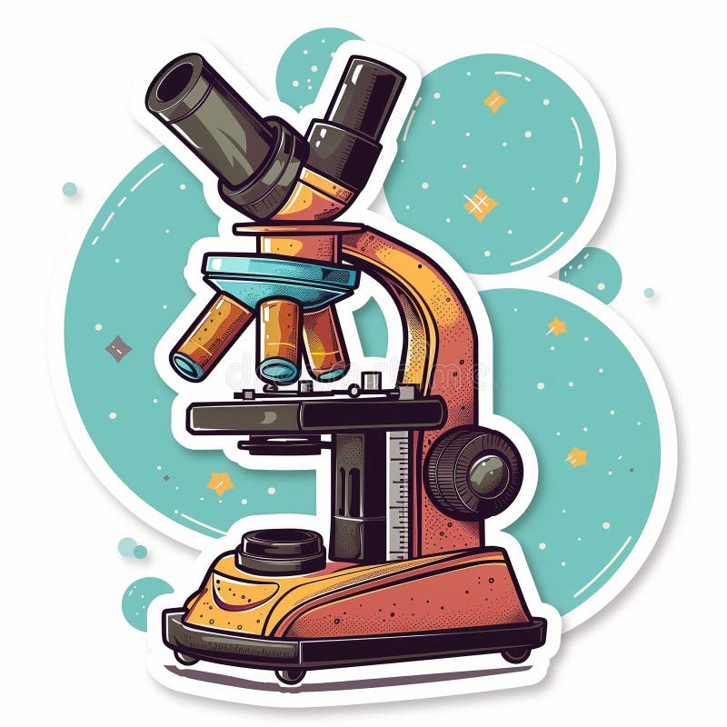 A Casual Microscope Icon. Science and Medicine Stock Image - Image of ...