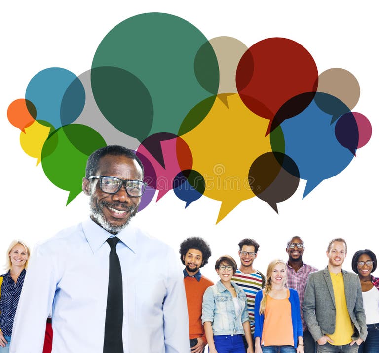 Casual People Message Talking Communication Concept Stock Photo - Image ...