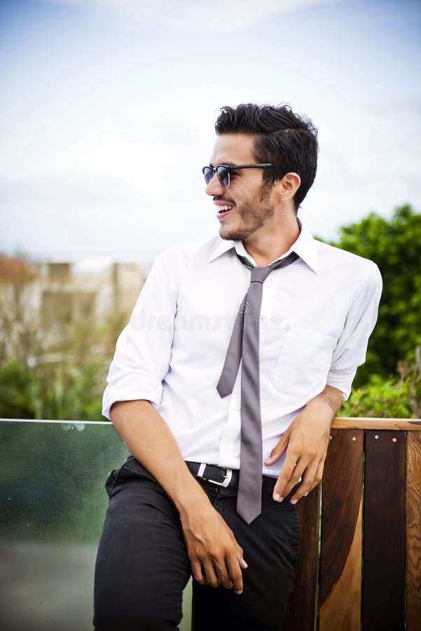 Casual and Relaxed Business Man Stock Photo - Image of happiness, male ...