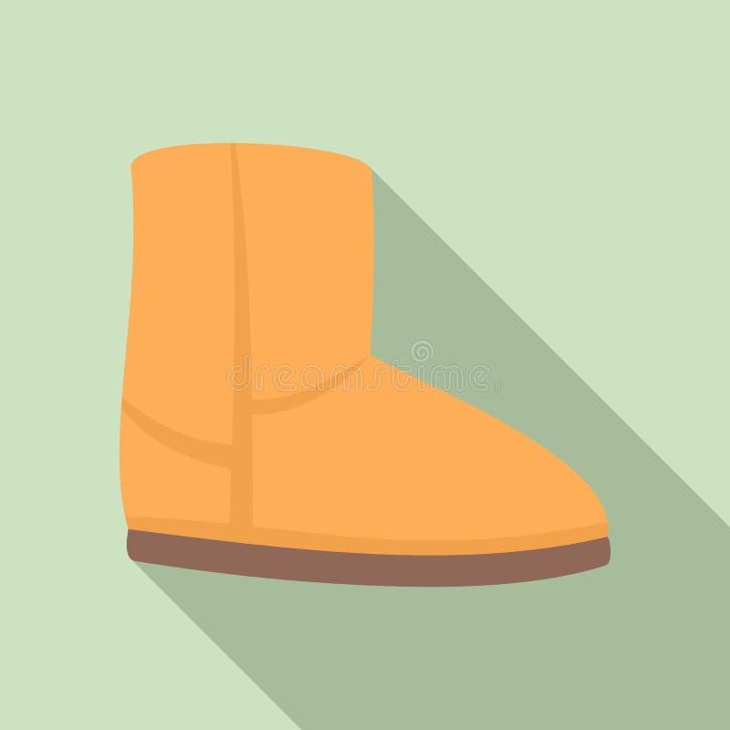 Casual Ugg Boot Icon, Outline Style Stock Vector - Illustration of ...