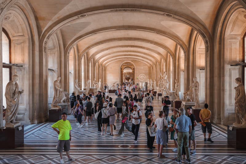 Casual Visitors Exploring Bright Museum Editorial Image - Image of ...