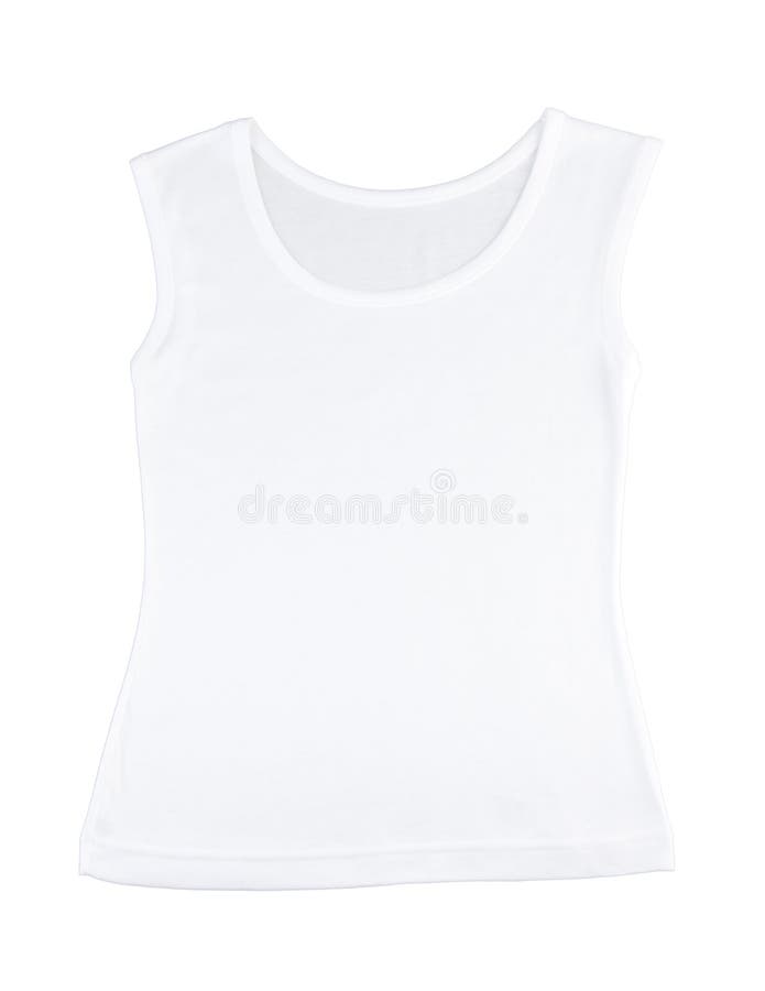Casual white singlet stock photo. Image of paths, shirt - 27832476