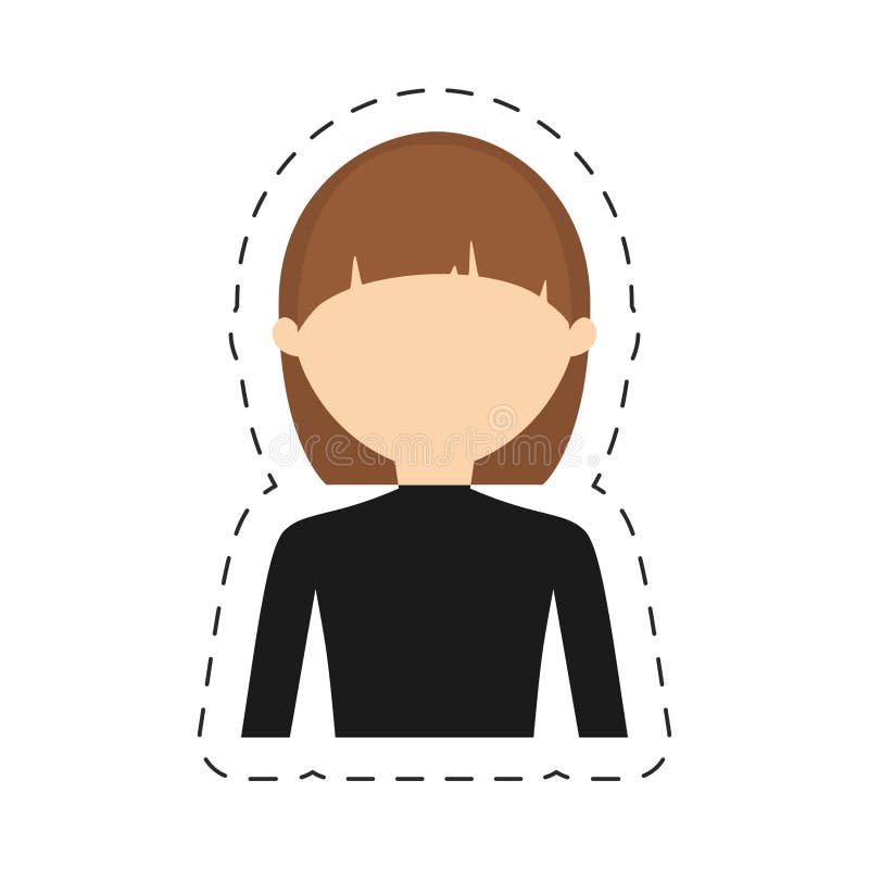 Casual Woman Formal Face Icon Stock Illustrations – 147 Casual Woman ...