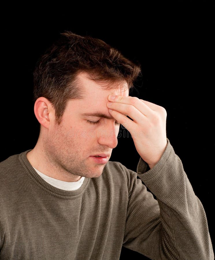 Fatigued man grimacing stock photo. Image of sweating - 6597776