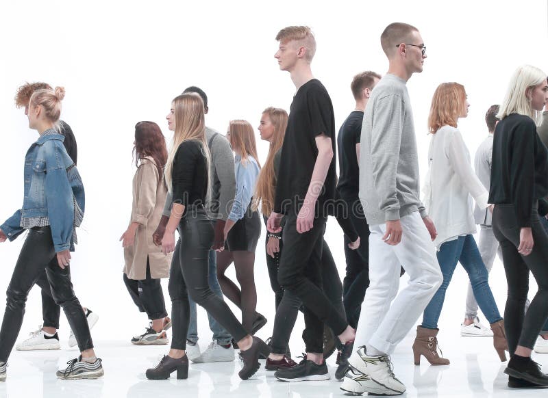 Casual Young People Walking in Different Directions Stock Photo - Image ... Casual Young People Walking in Different Directions Stock Photo - Image ...