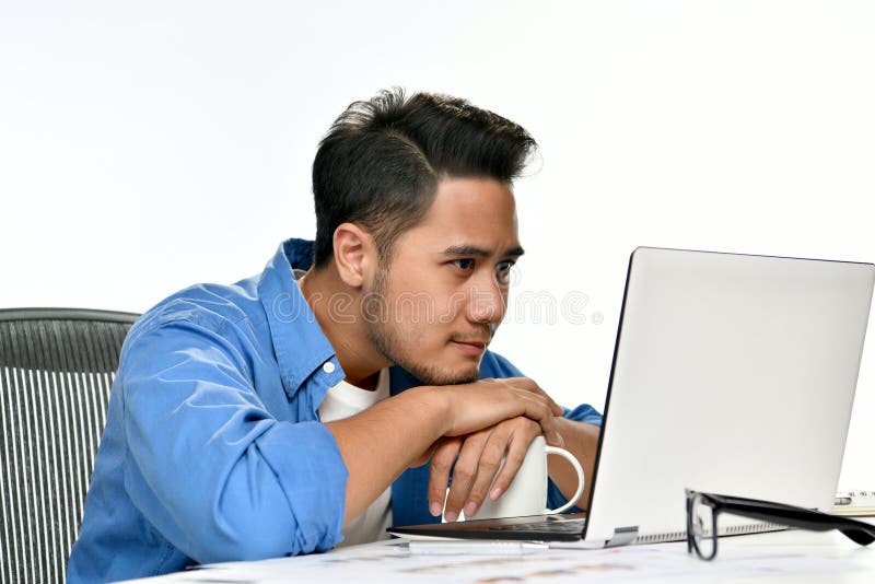 Startup Business Man Sitting in Relaxed Posture after Having Work Done ...