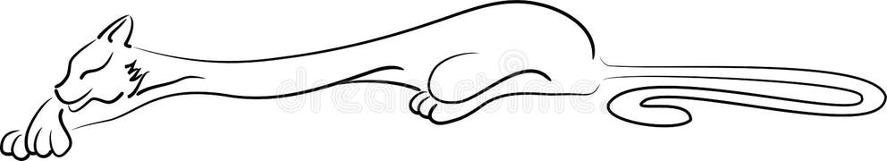 Cat Laying Silhouette Stock Illustrations – 205 Cat Laying Silhouette ...