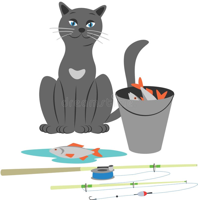 Cat Stole Fish Stock Illustrations – 4 Cat Stole Fish Stock ...