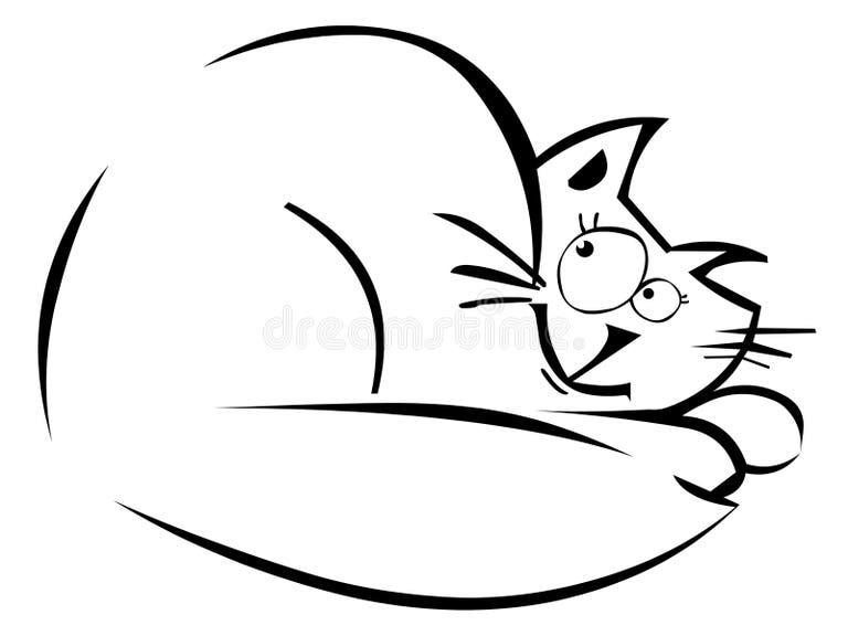 Fat Cat Line Drawing Stock Illustrations – 943 Fat Cat Line Drawing ...