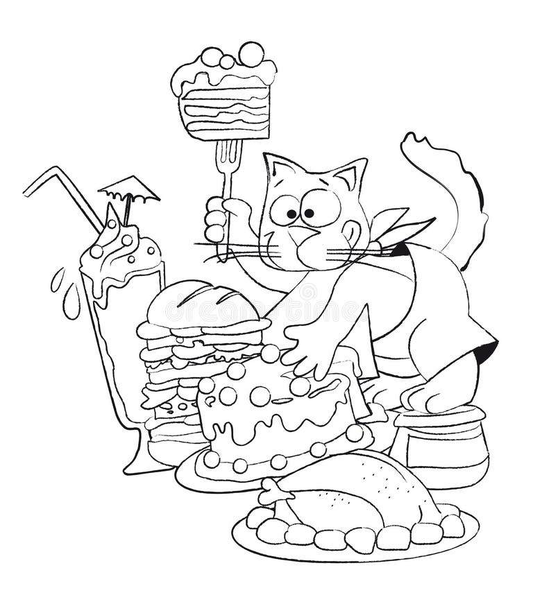 Crazy Hungry Cat Stock Illustrations – 50 Crazy Hungry Cat Stock ...