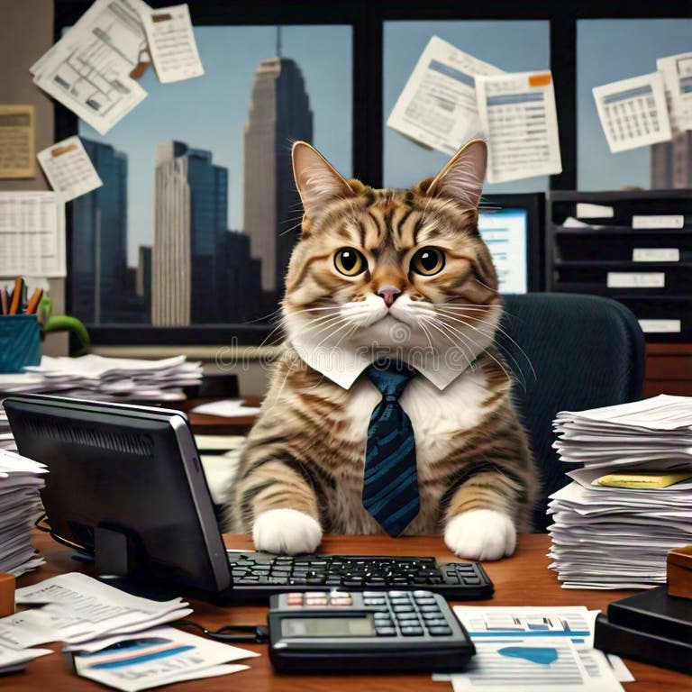 Cat Accountant Stock Illustrations – 247 Cat Accountant Stock ...