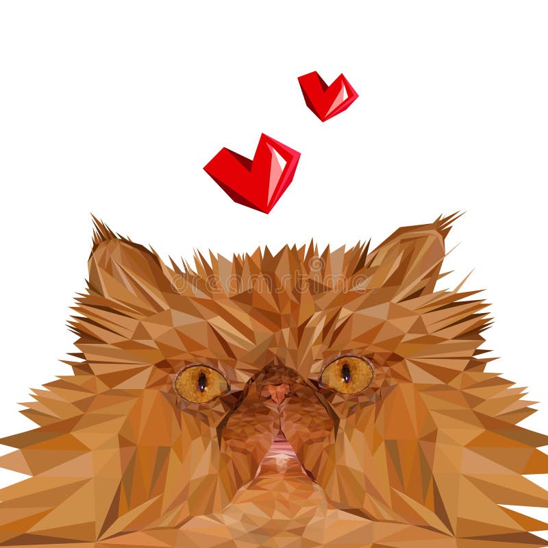 Cat Animal Contour Drawing Creative Kitten Stock Vector - Illustration ...