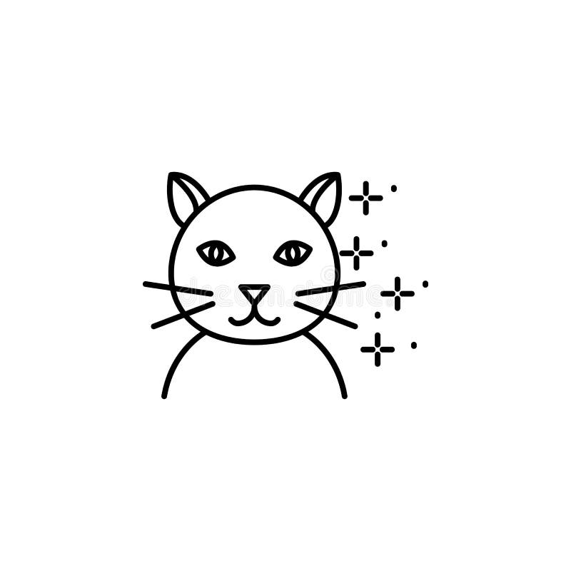 Cat Avatar Icon. Element of Cats Icon Stock Illustration - Illustration ...