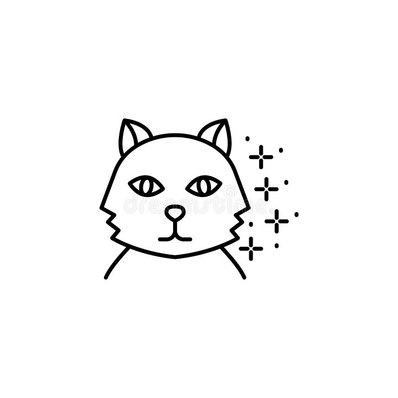 Cat Avatar Icon. Element of Cats Icon Stock Illustration - Illustration ...