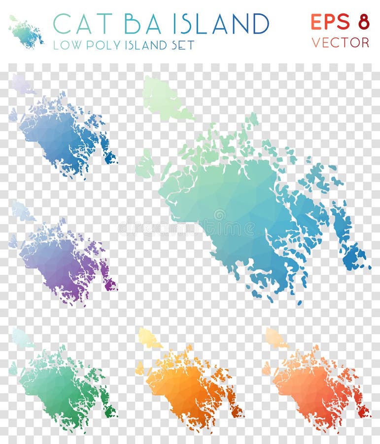Cat Ba Island Geometric Polygonal Maps, Mosaic. Stock Vector ... Cat Ba Island Geometric Polygonal Maps, Mosaic. Stock Vector ...