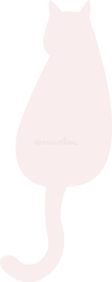 Cat Back Silhouette stock vector. Illustration of kitten - 306226426