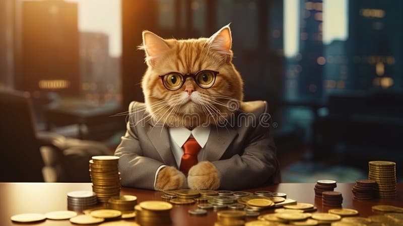 Banker Cat Stock Illustrations – 101 Banker Cat Stock Illustrations ...