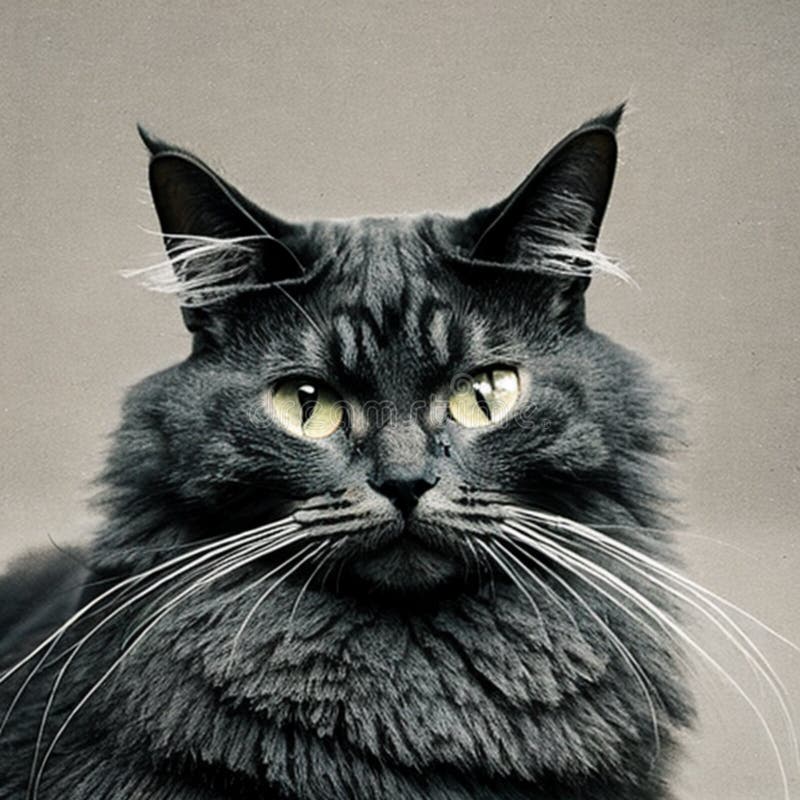 Cat with black round face stock photo. Image of kitten - 272015388