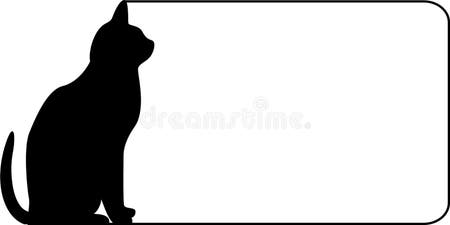 Cat border stock illustration. Illustration of simplicity - 4673619