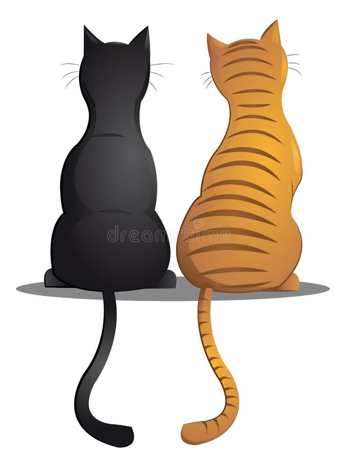 Cat buddies stock vector. Illustration of animal, relationship - 50053344