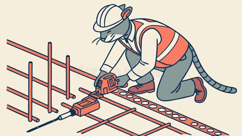 Cartoon Cat Carpenter Stock Illustrations – 114 Cartoon Cat Carpenter ...