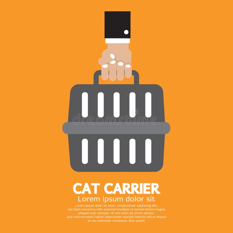 Cat Carrier stock vector. Illustration of kitten, container - 40845869