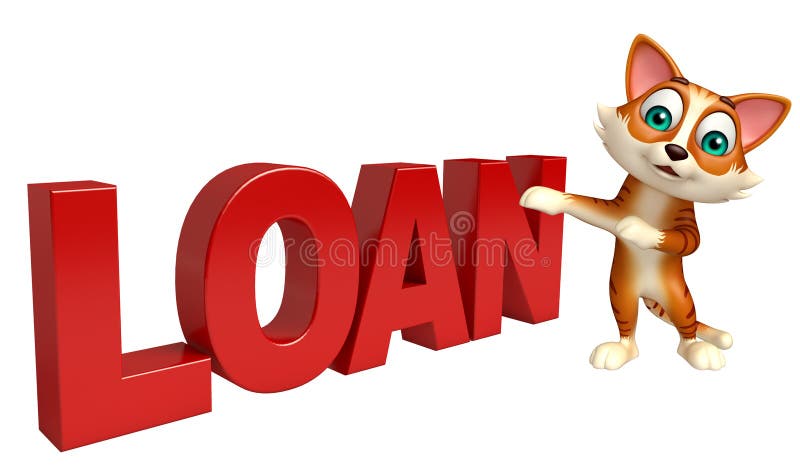 Cat Cartoon Character Loan Sign Stock Illustrations – 5 Cat Cartoon ...