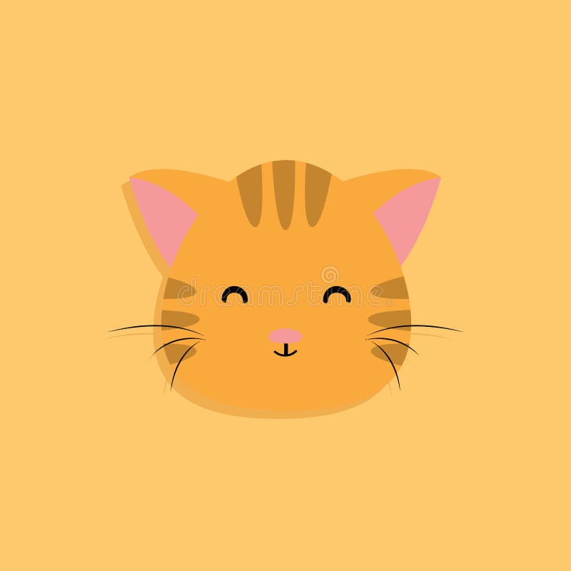 Pretty Yellow Cat Face Stock Illustrations – 418 Pretty Yellow Cat Face ...