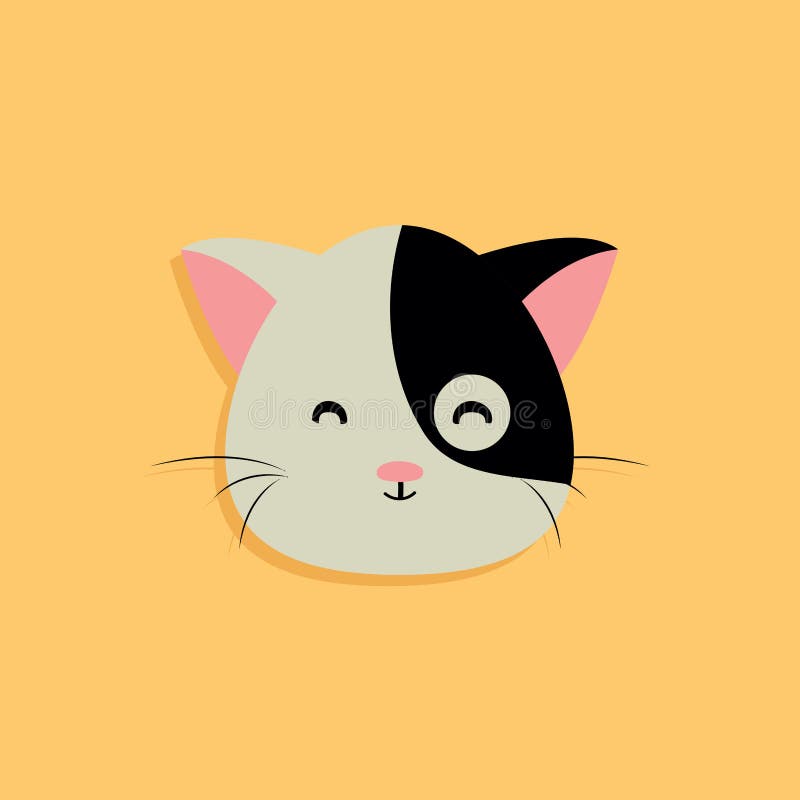 Pretty Yellow Cat Face Stock Illustrations – 418 Pretty Yellow Cat Face ...