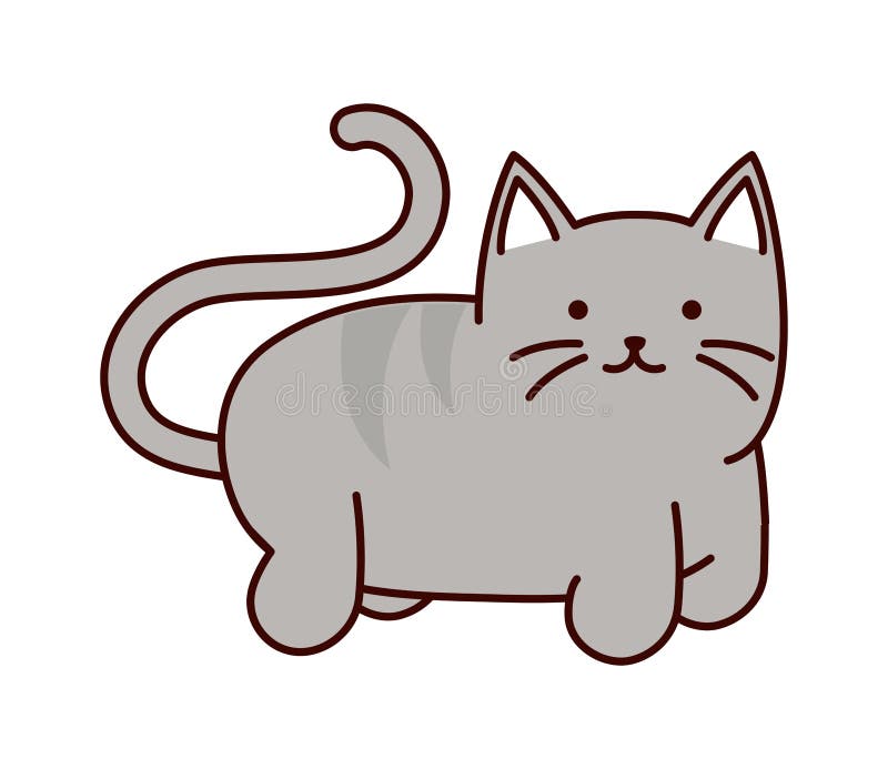 Cat cartoon icon stock vector. Illustration of isolated - 240326360