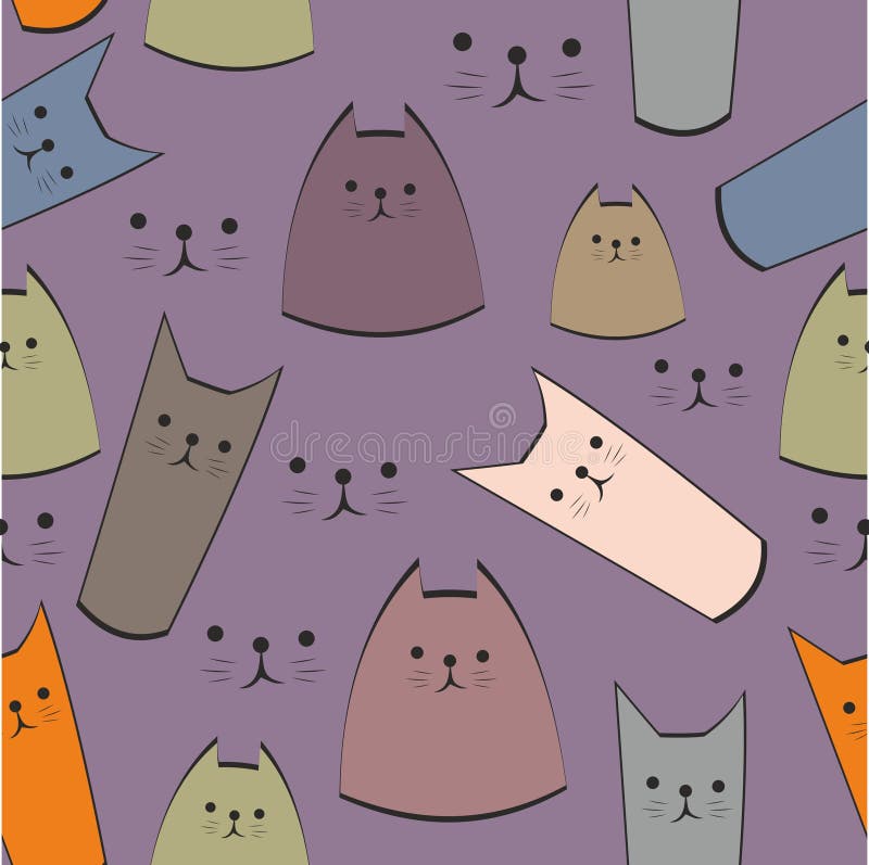 Cat in cartoon style stock vector. Illustration of cartoon - 84527460