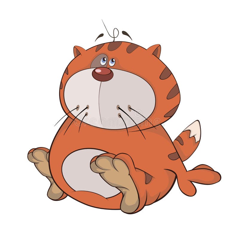 Cat cartoon stock vector. Illustration of humor, feline - 41480655