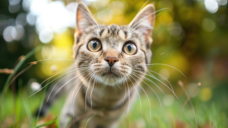 Cat Caught in a Playful Moment of Mischief. Generative Ai Stock ...