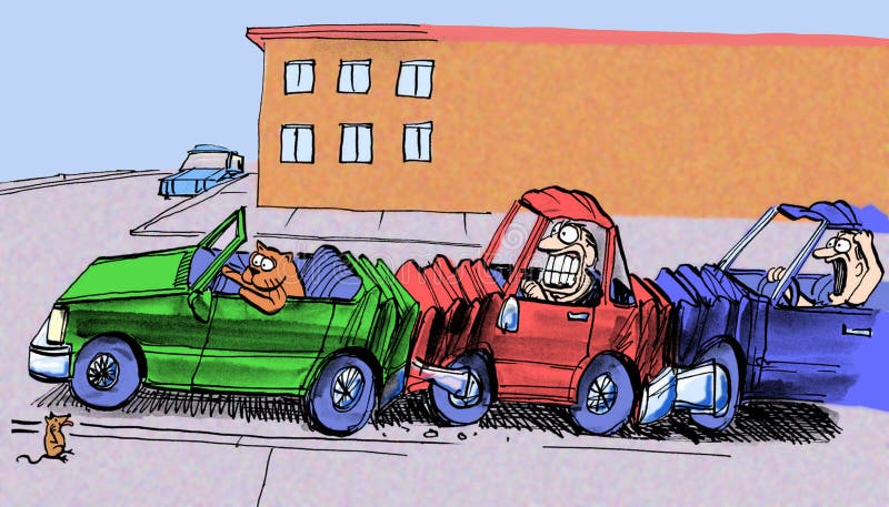 Funny Cartoon Car Crashes