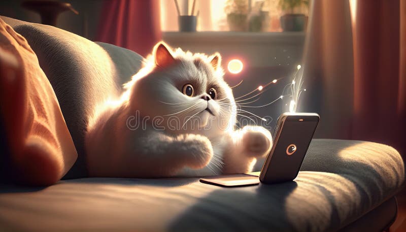 Connected Cat Stock Illustrations – 135 Connected Cat Stock ...
