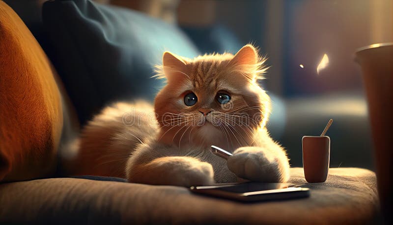 Connected Cat Stock Illustrations – 135 Connected Cat Stock ...