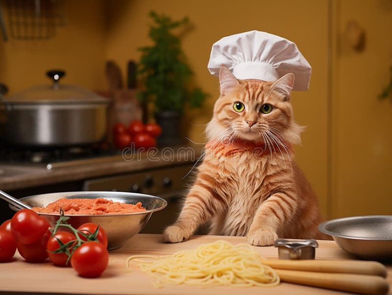 Spaghetti Cat Last Supper