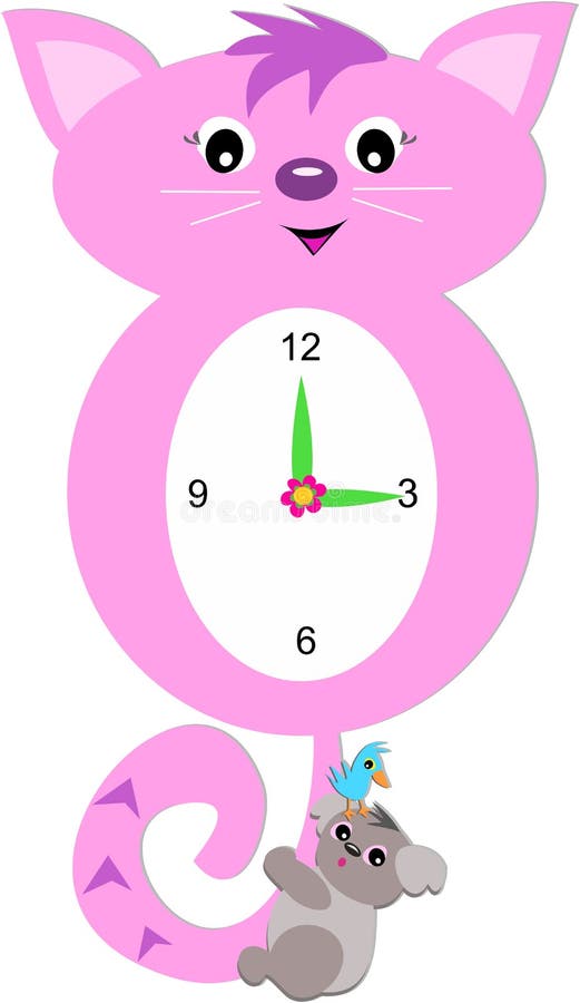 Cat Clock Stock Illustrations – 1,646 Cat Clock Stock Illustrations ...