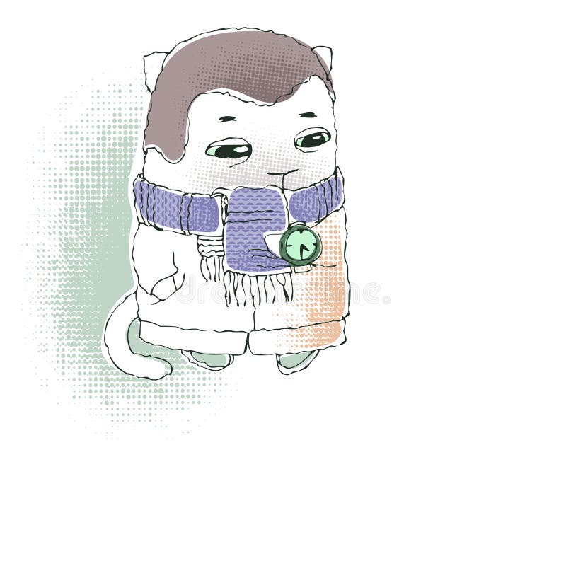 Cat Clock Stock Illustrations – 1,870 Cat Clock Stock Illustrations ...