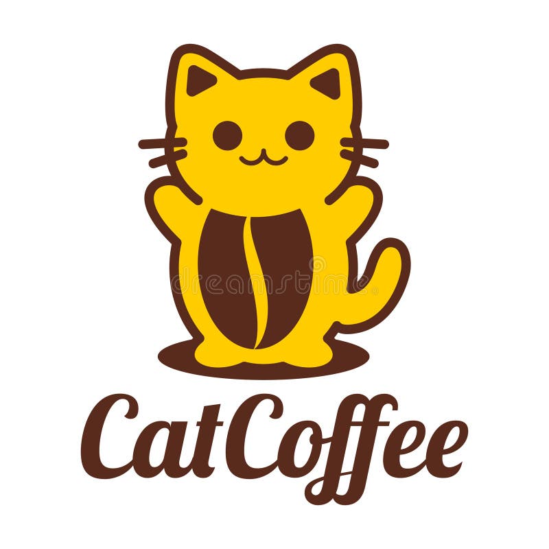 Simple Coffee Cat Logo Stock Illustrations – 283 Simple Coffee Cat Logo ...