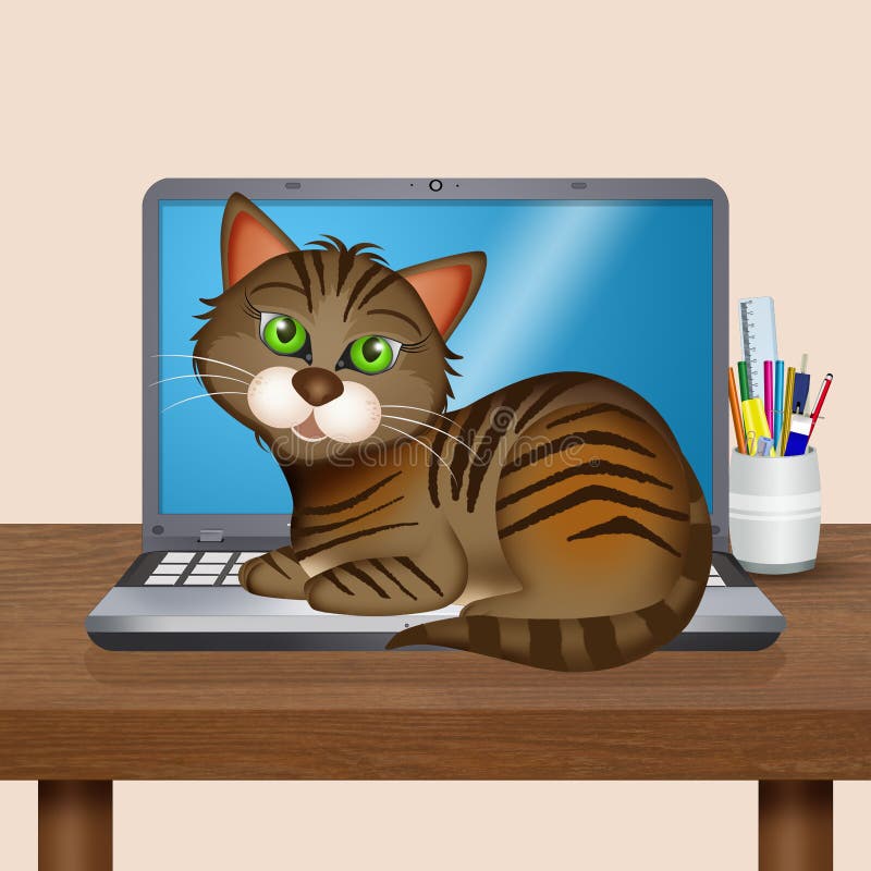 Cat Keyboard Stock Illustrations – 833 Cat Keyboard Stock Illustrations ...
